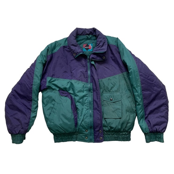 Sasson | Jackets & Coats | Vintage 8s90s Color Block Winter Jacket ...